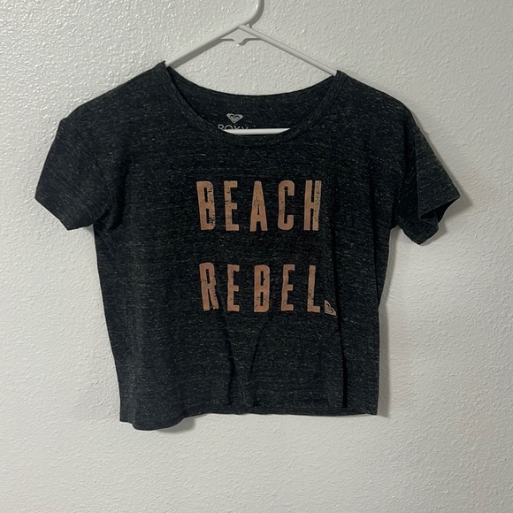 Roxy | Tops | Roxy Cropped Tshirt | Poshmark